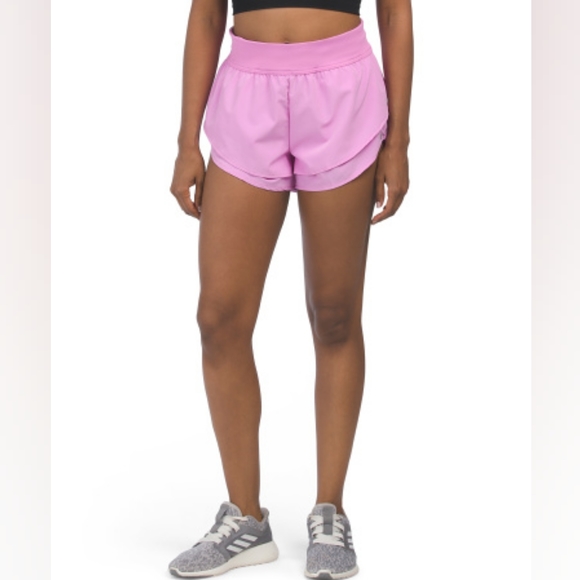 Apana | Shorts | Nwt Apana Layered Fast And Flow Light Pink Shorts With ...